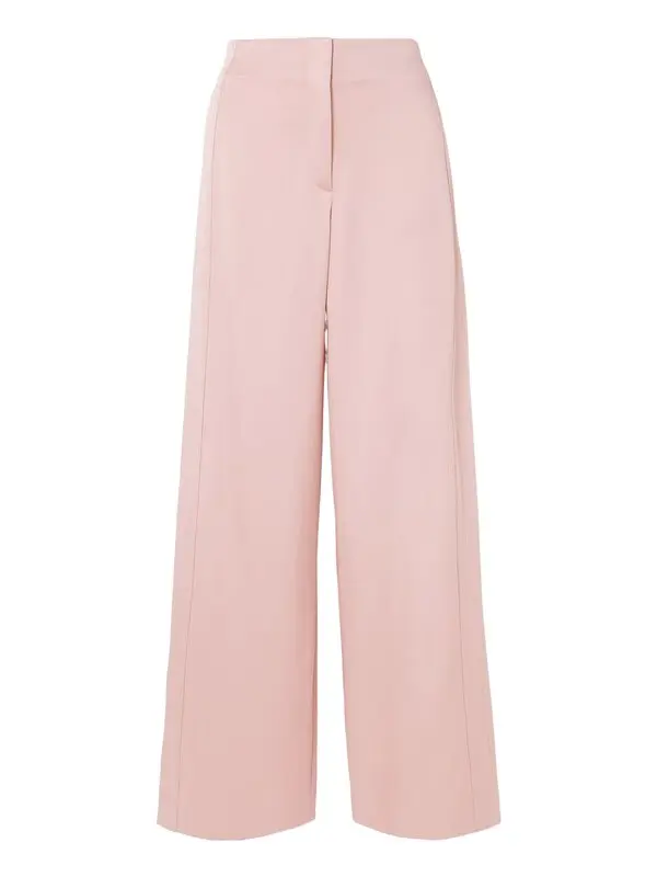 Veronica Beard Ronin High Waist Wide Leg Trousers - Pink