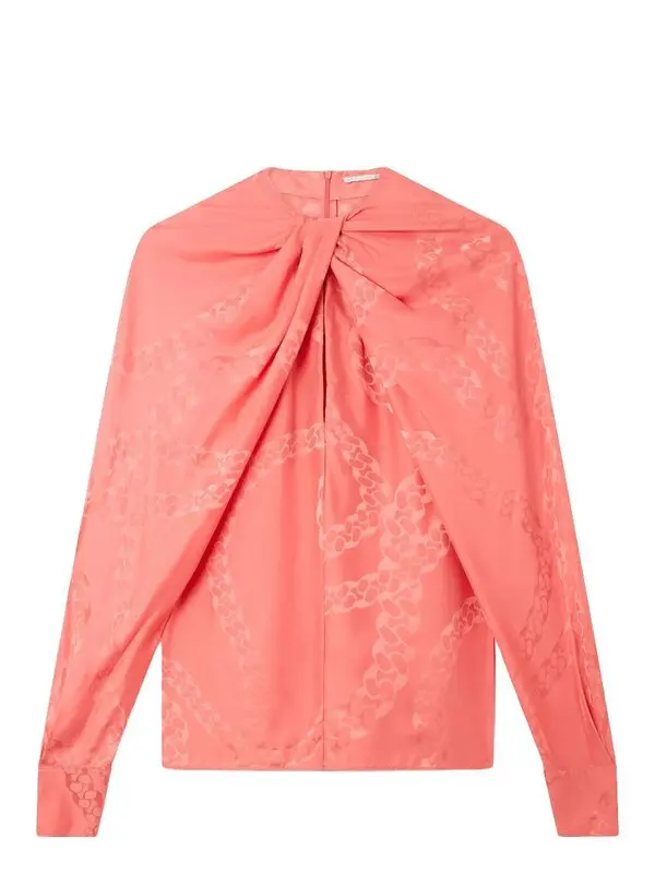 Stella McCartney Falabella Chain Jacquard Top - Pink