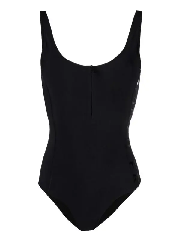 Moncler Logo-print Sleeveless Bodysuit - Black