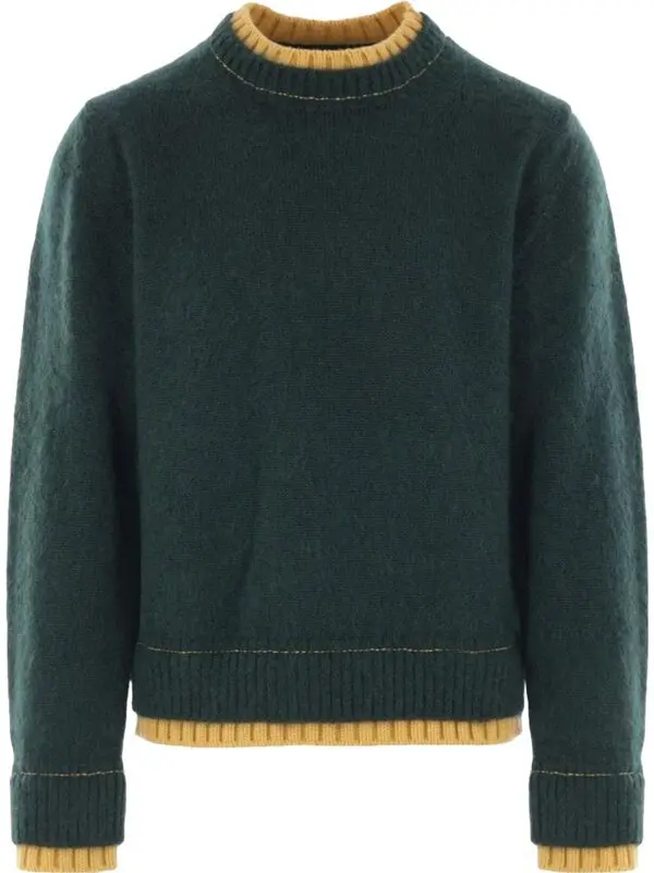 Sacai Contrasted Jumper - Green