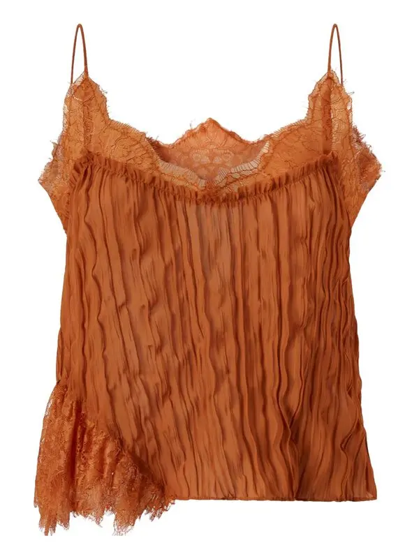 Pinko Lace Detailed Blouse - Brown