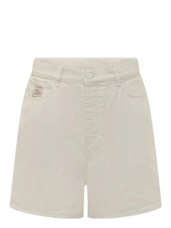 Ami Relaxed Fit Denim Shorts - White