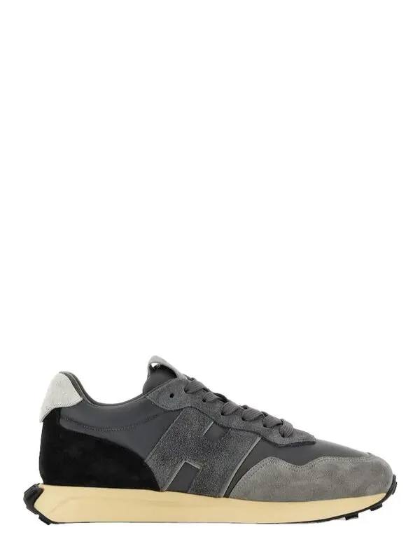 Hogan H601 Side H Patch Sneakers - Gray-black