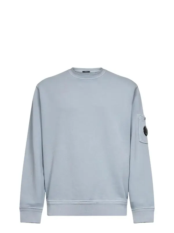 C.P. COMPANY Logo Crew Neck Sweatshirt - Gray