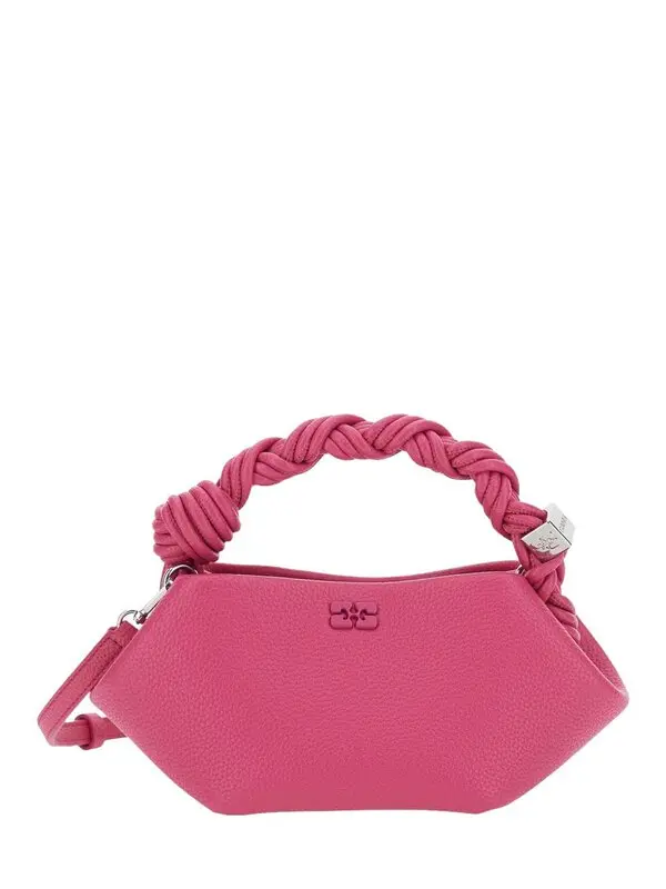 GANNI Small Bou Top Handle Bag - Red