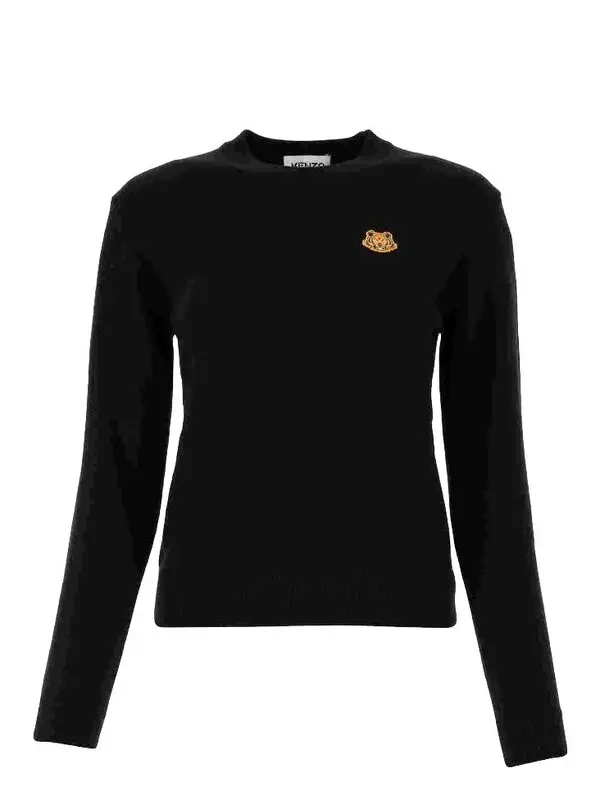 Kenzo Tiger Crest Knit Jumper - Black