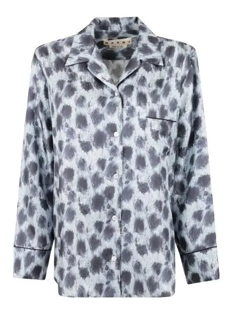 Marni All-over Printed Shirt - Gray