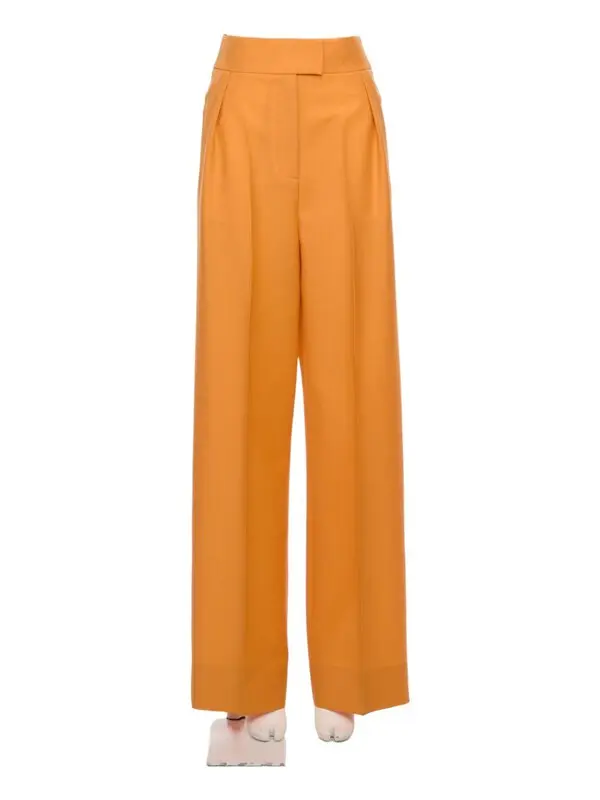 Valentino Garavani British Pleated Trousers - Orange