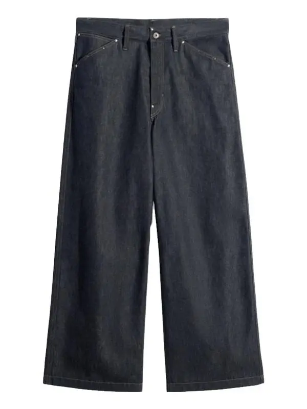 LEMAIRE Logo Patch Tapered-leg Jeans - Slate