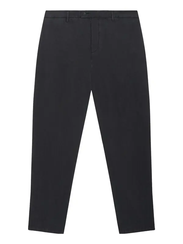 DONDUP Flat-front Trousers - Anthracite Grey