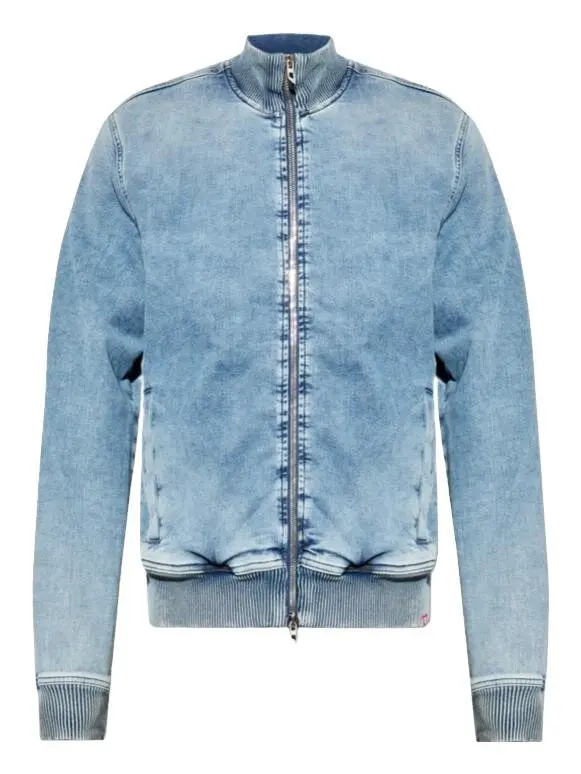 DIESEL® Zip-front Denim Jacket - Blue