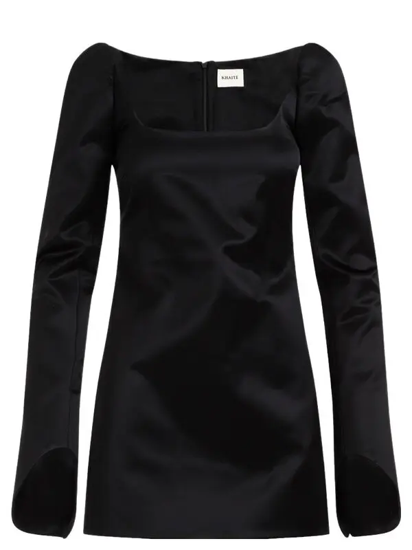 Khaite Tate Long-sleeved Dress - Black