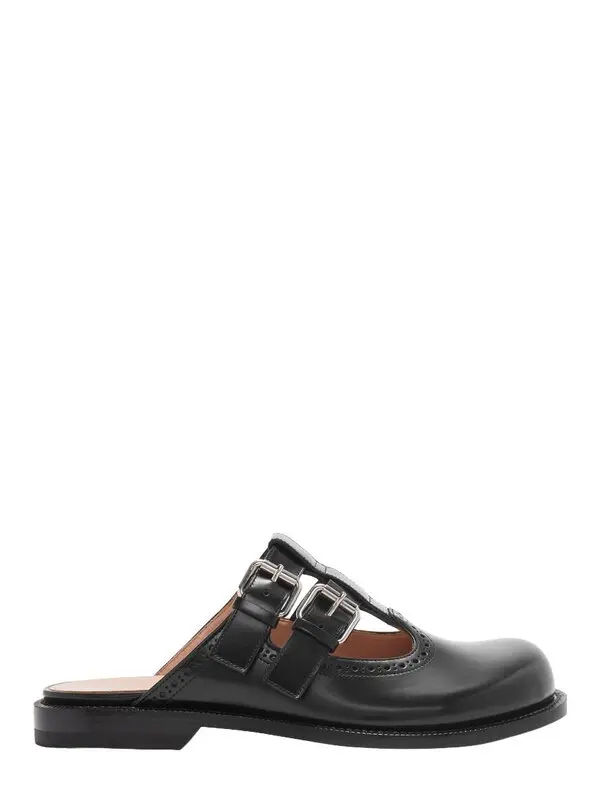 Loewe Campo Mary Jane Mules - Black