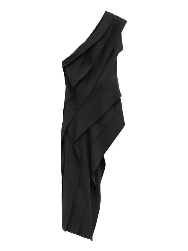 Bottega Veneta Asymmetrical Draped Top - Black
