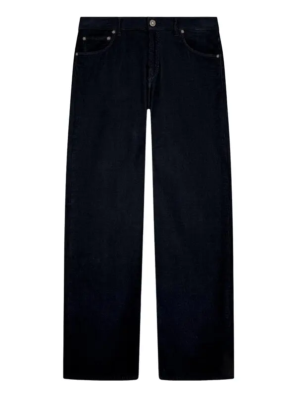 DONDUP Straight Leg Corduroy Trousers - Black