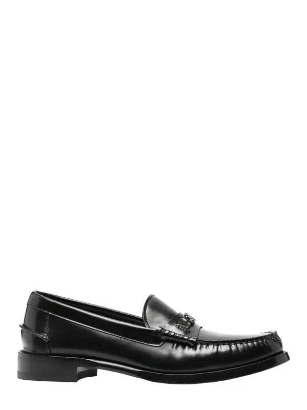 Casadei Cosmic Loafers With Logo Detail - Black