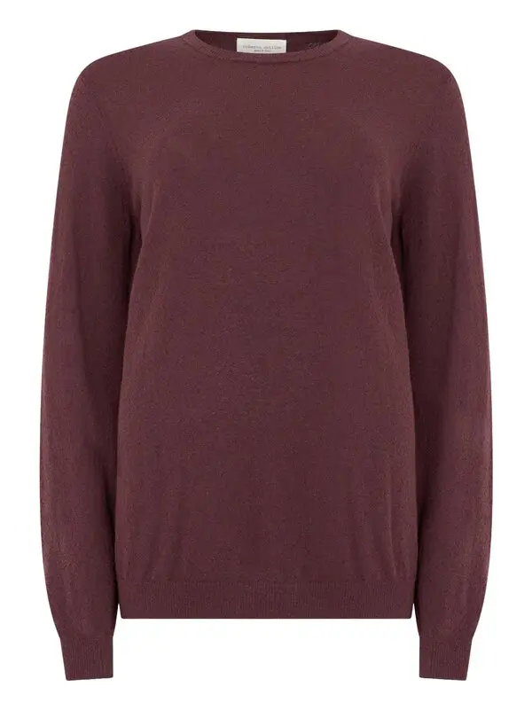 ROBERTO COLLINA Crew Neck Knitted Sweater - Red