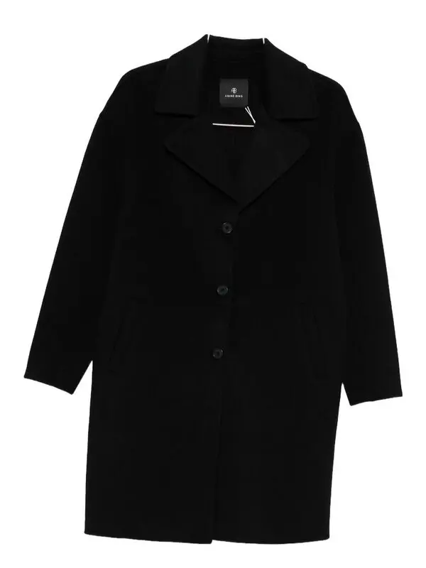 ANINE BING Button-front Coat - Black