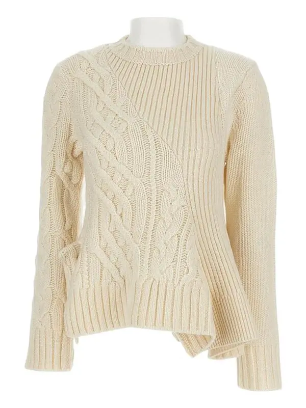 Sacai Knit Pullover - Nude