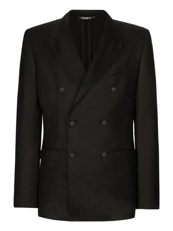 Dolce & Gabbana Dolce Gabbana Double-breasted Blazer - Black