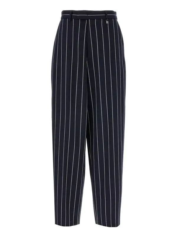 Giuseppe Di Morabito Striped High-waist Tailored Trousers - Black