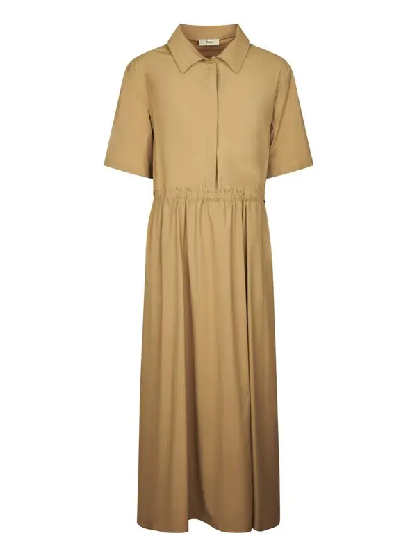 Herno Drawstring Shirt Dress - Nude