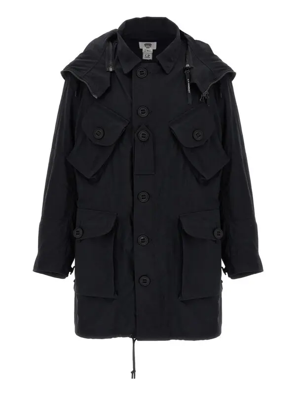 Junya Watanabe X C.p. Company Hooded Parka - Black