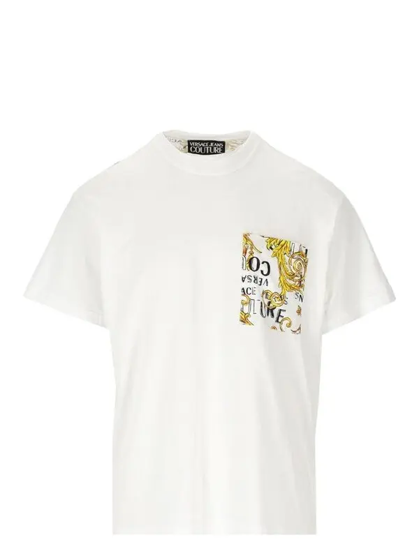 Versace Logo-print Cotton T-shirt - White
