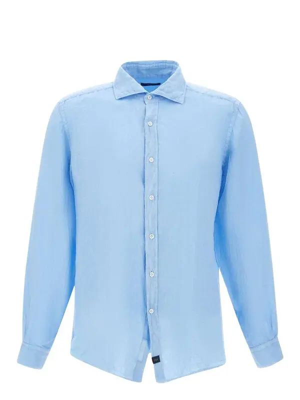 FAY Long-sleeved Shirt - Blue