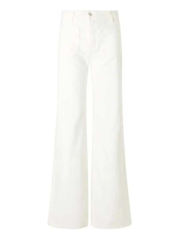 NILI LOTAN Belt Loop Jeans - White