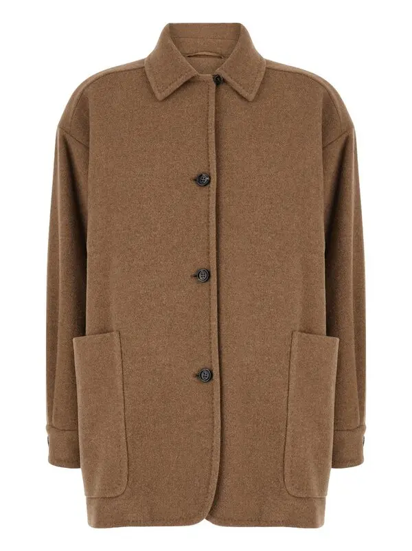 Max Mara Long Sleeved Coat - Beige