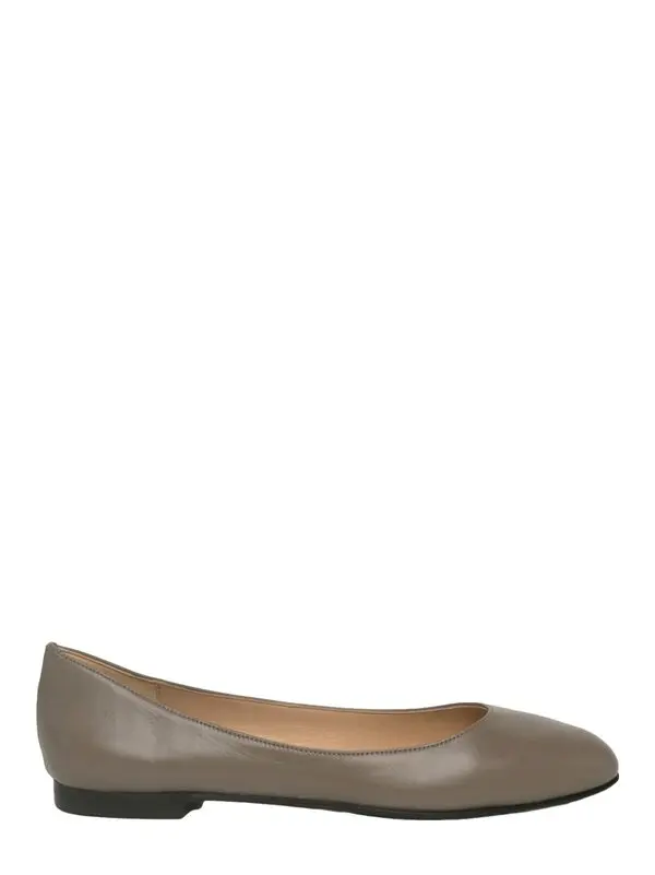 FABIO RUSCONI Round Toe Ballet Flats - Green