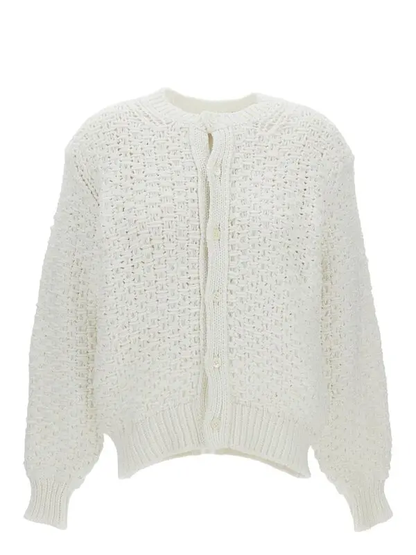 Comme Des Garçons Long-sleeved Knitwear - White