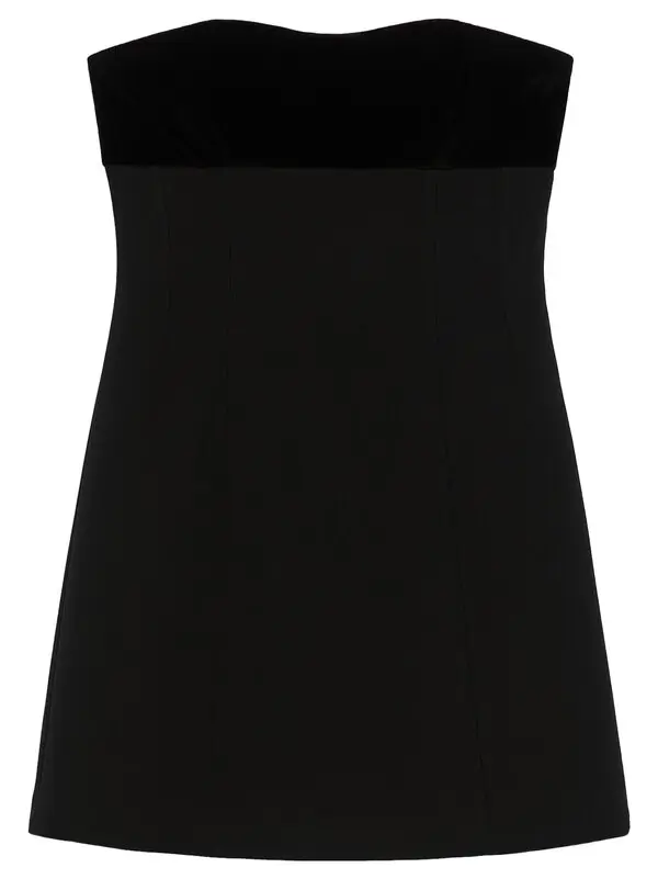 Max Mara Strapless Mini Dress - Black