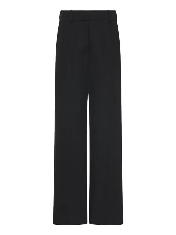 THE ROW Breme Straight-leg Trousers - Black
