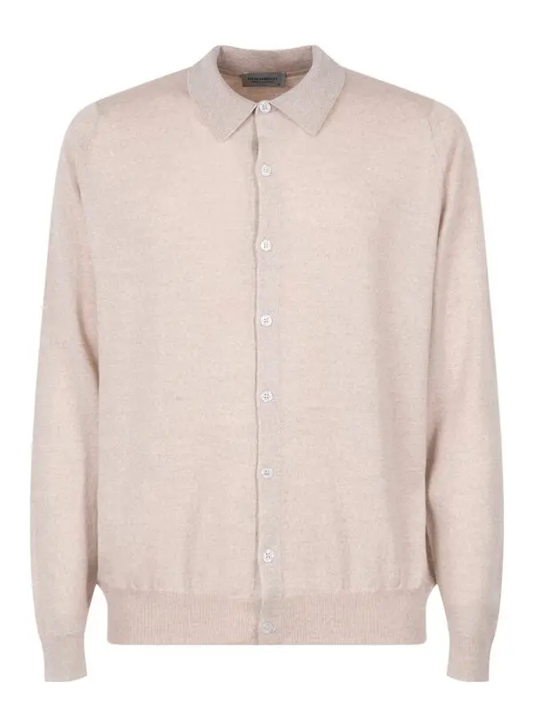John Smedley Tibor Cardigan - Nude