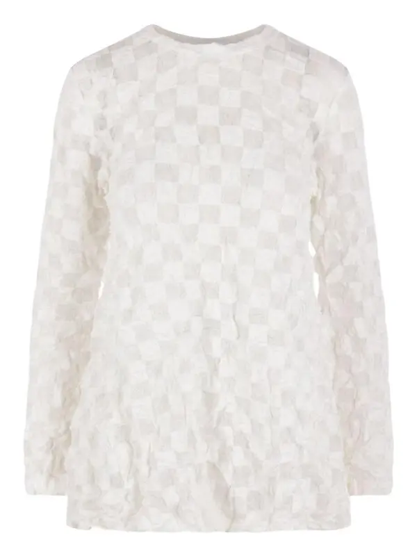 Comme Des Garçons Long-sleeved Knitwear - White