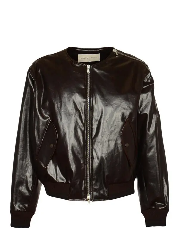 Dries Van Noten Zip-up Bomber Jacket - Black