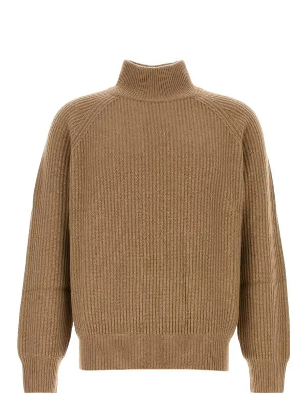 Le Kasha High-neck Ribbed-knit Jumper - Brown