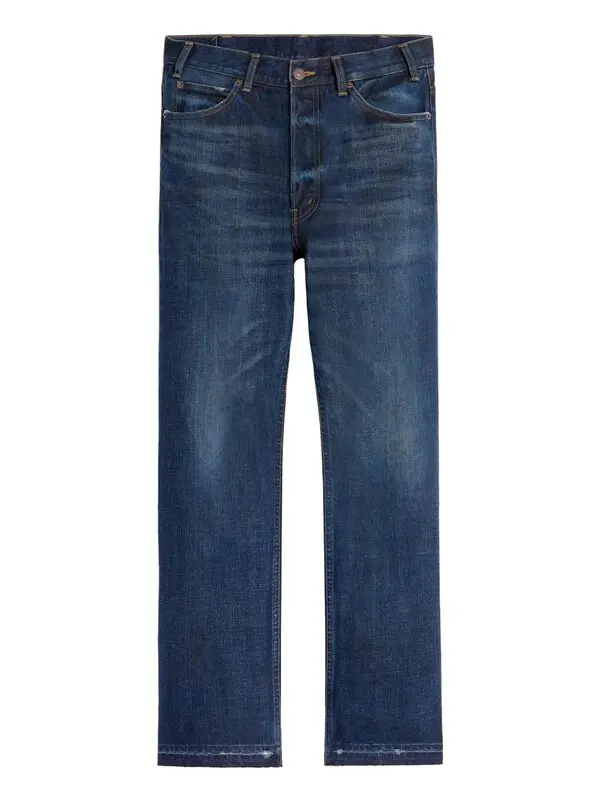 Celine Wesley Jeans In Cotton Denim - Indigo Dark Stone