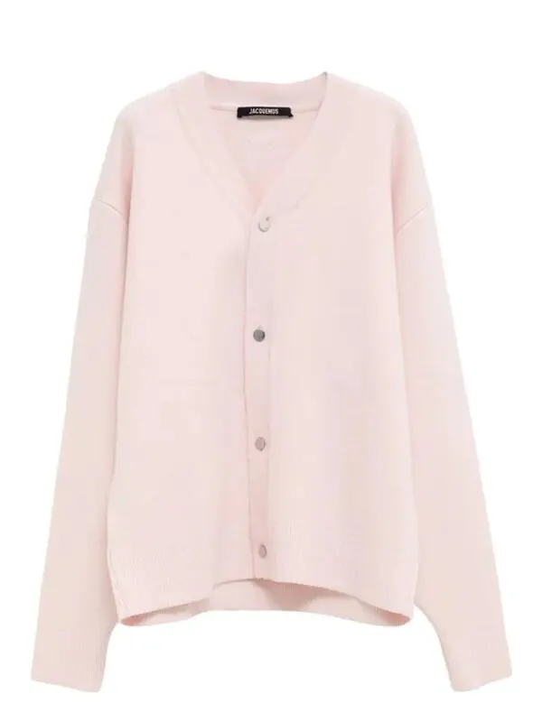 Jacquemus Button-fastening V-neck Cardigan - Light Pink