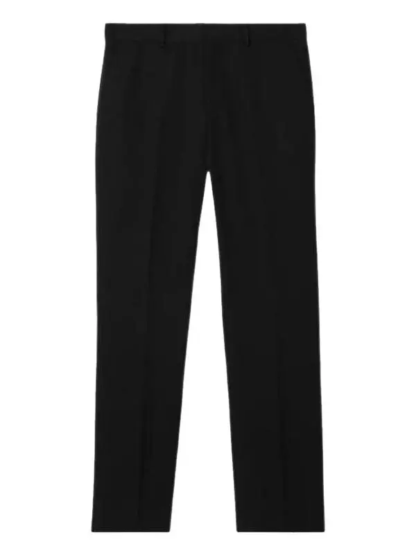 Burberry Tailored Straight Leg Trousers - Black