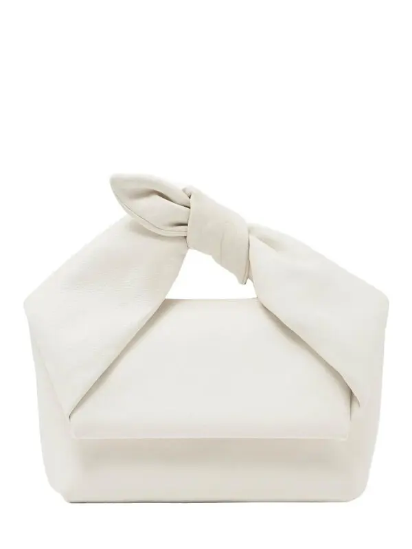 J.W.ANDERSON Twisted Bow Top Handle Bag - Off White