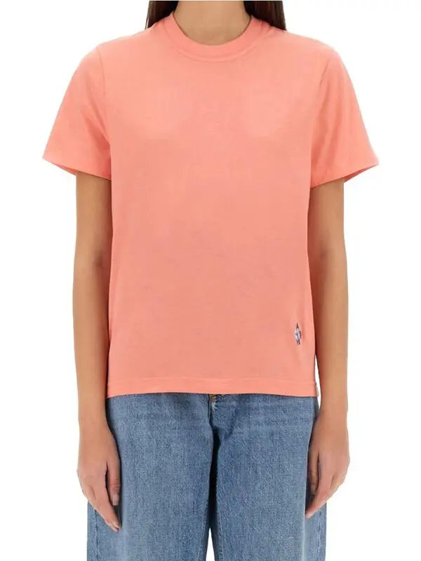Bottega Veneta Round Neck Short Sleeve T-shirt - Pink