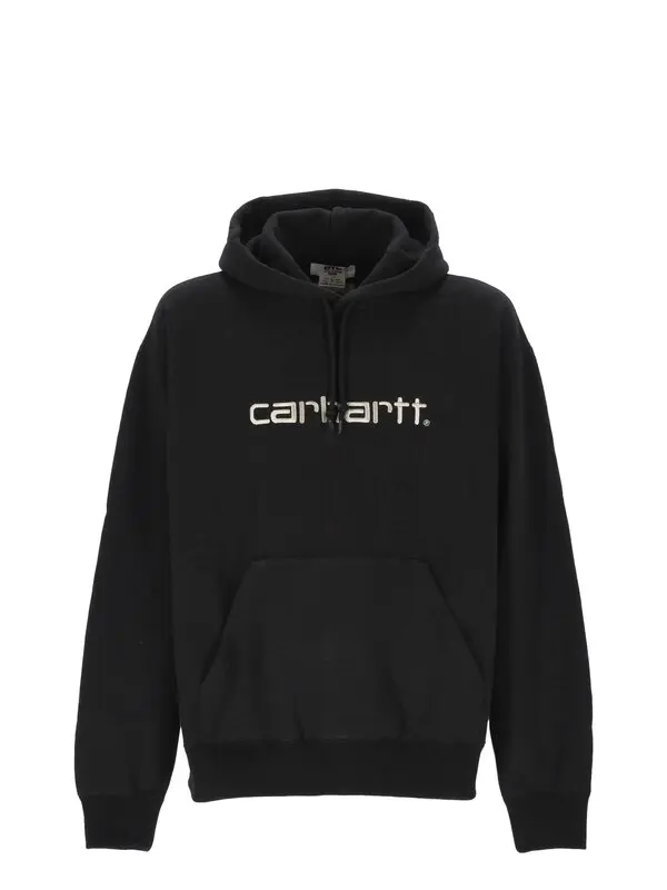 Junya Watanabe Logo-embroidered Hoodie - Black