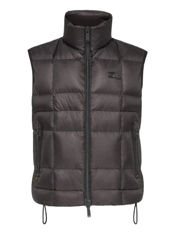 Dsquared2 Puffer Vest With High Neck - Black