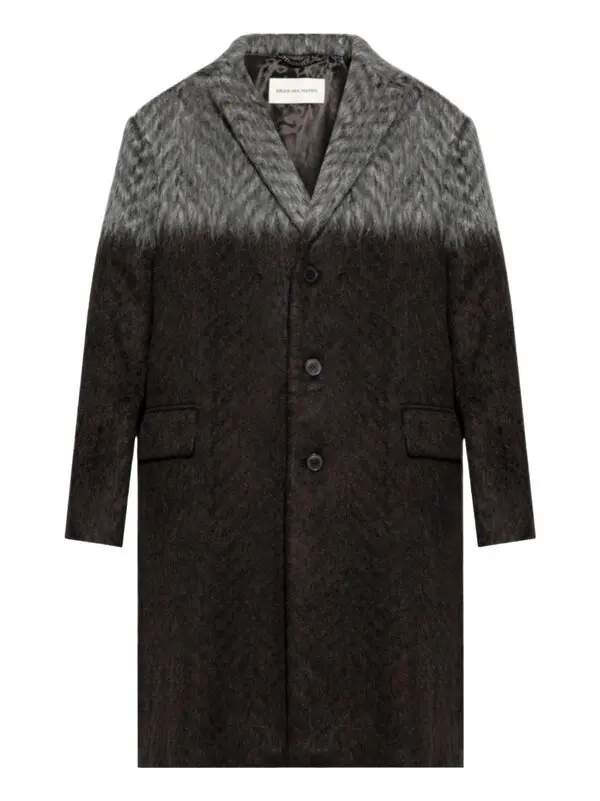 Dries Van Noten Single-breasted Coat - Dark Brown