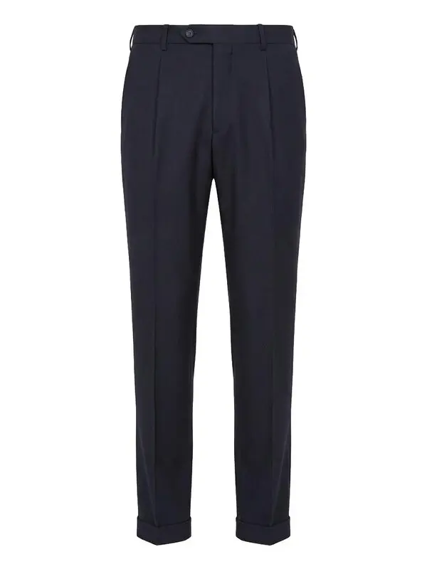 Gucci Pleat Detailed Trousers - Blue