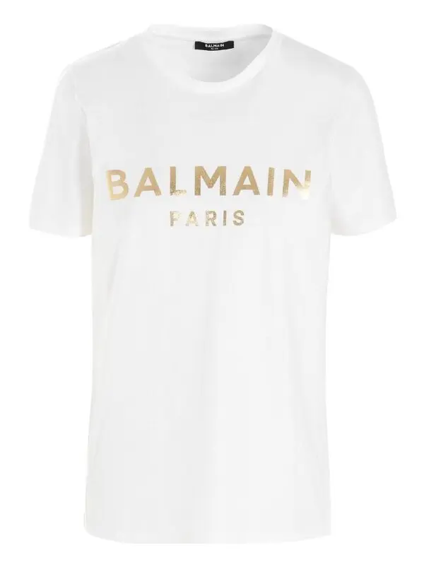 Balmain Logo T-shirt - White