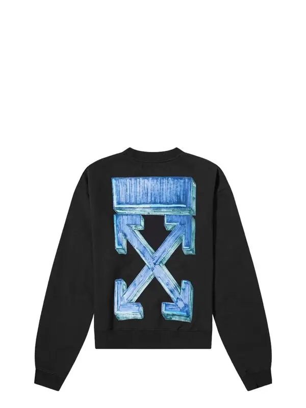Off-White Arrow Printed Sweatshirt - Black